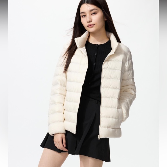 Uniqlo | Jackets & Coats | Uniqlo Ultra Light Down Off White Puffer ...